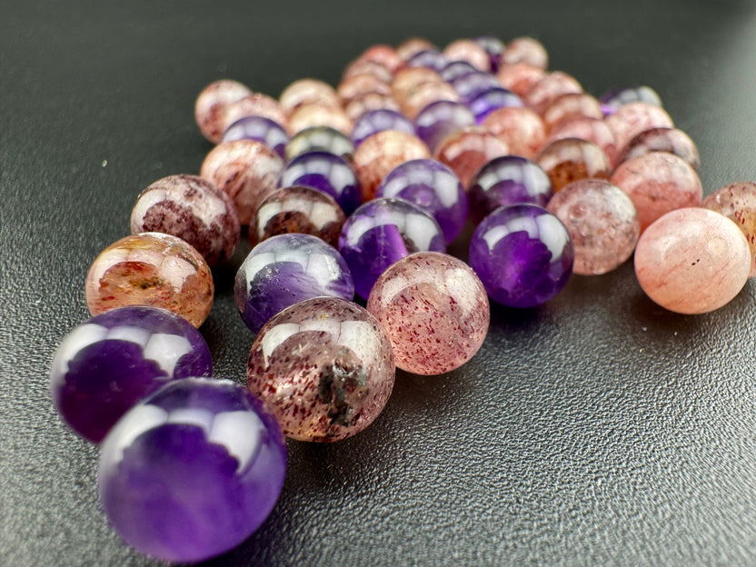 Super 7 Beads Available in 6mm, 8mm 10mm Sizes – Direct Bead Supply